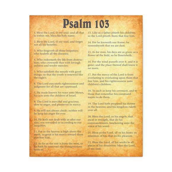 Express Your Love Gifts | Art | Scripture Sign Psalm 3 Chapter Gold Bible Canvas Christian Wall ...